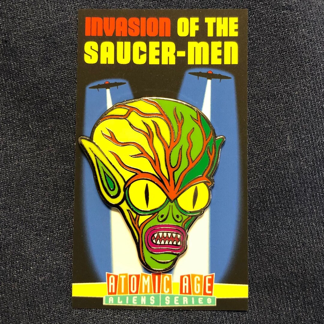 Invasion of the Saucer Men - of the Atomic Age Aliens Series of Enamel ...
