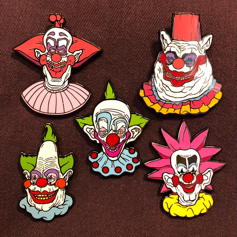 Set of Five Killer Klown From Outer Space Pins - Etsy
