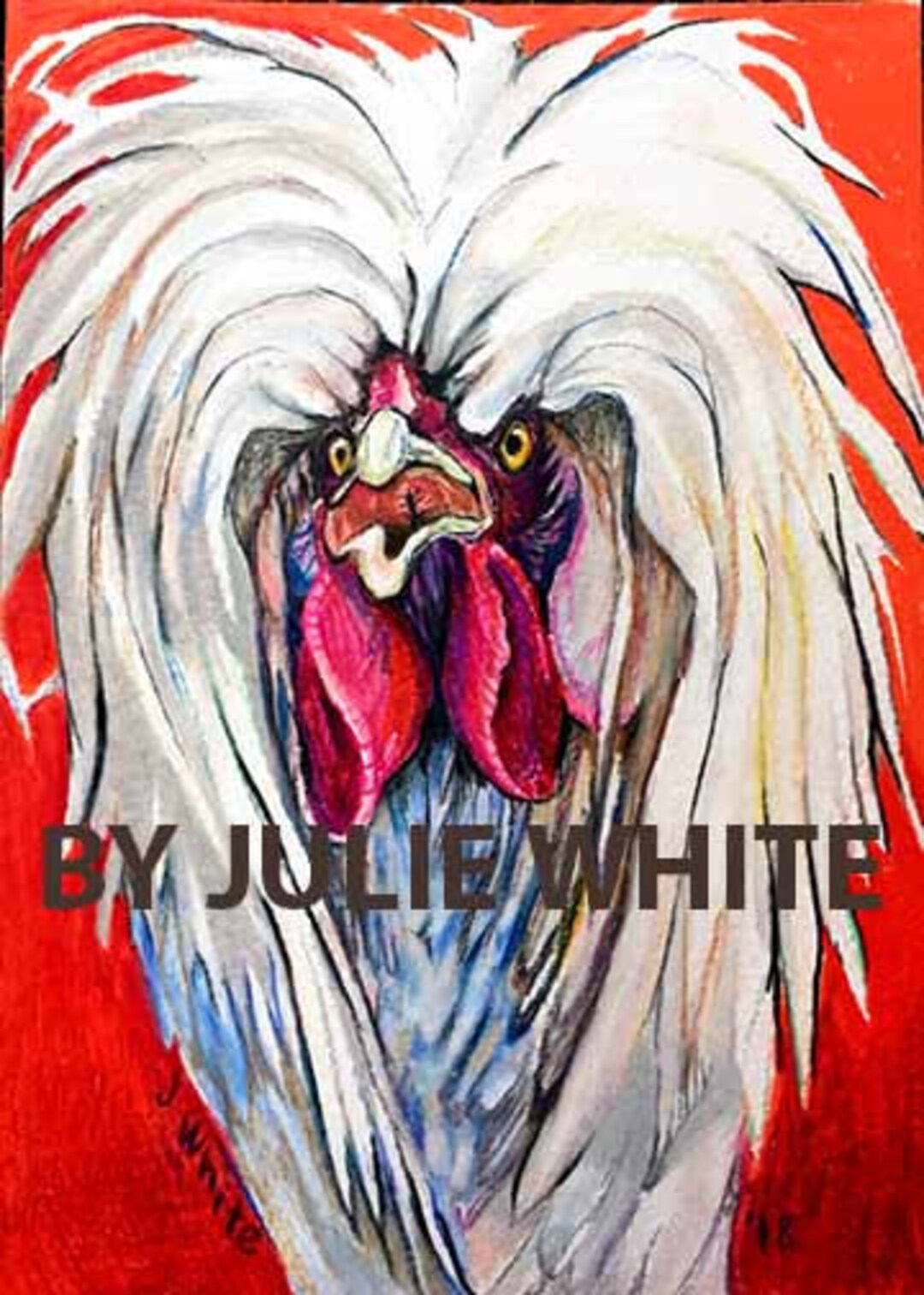 Crazy Polish Rooster White Mane - Etsy