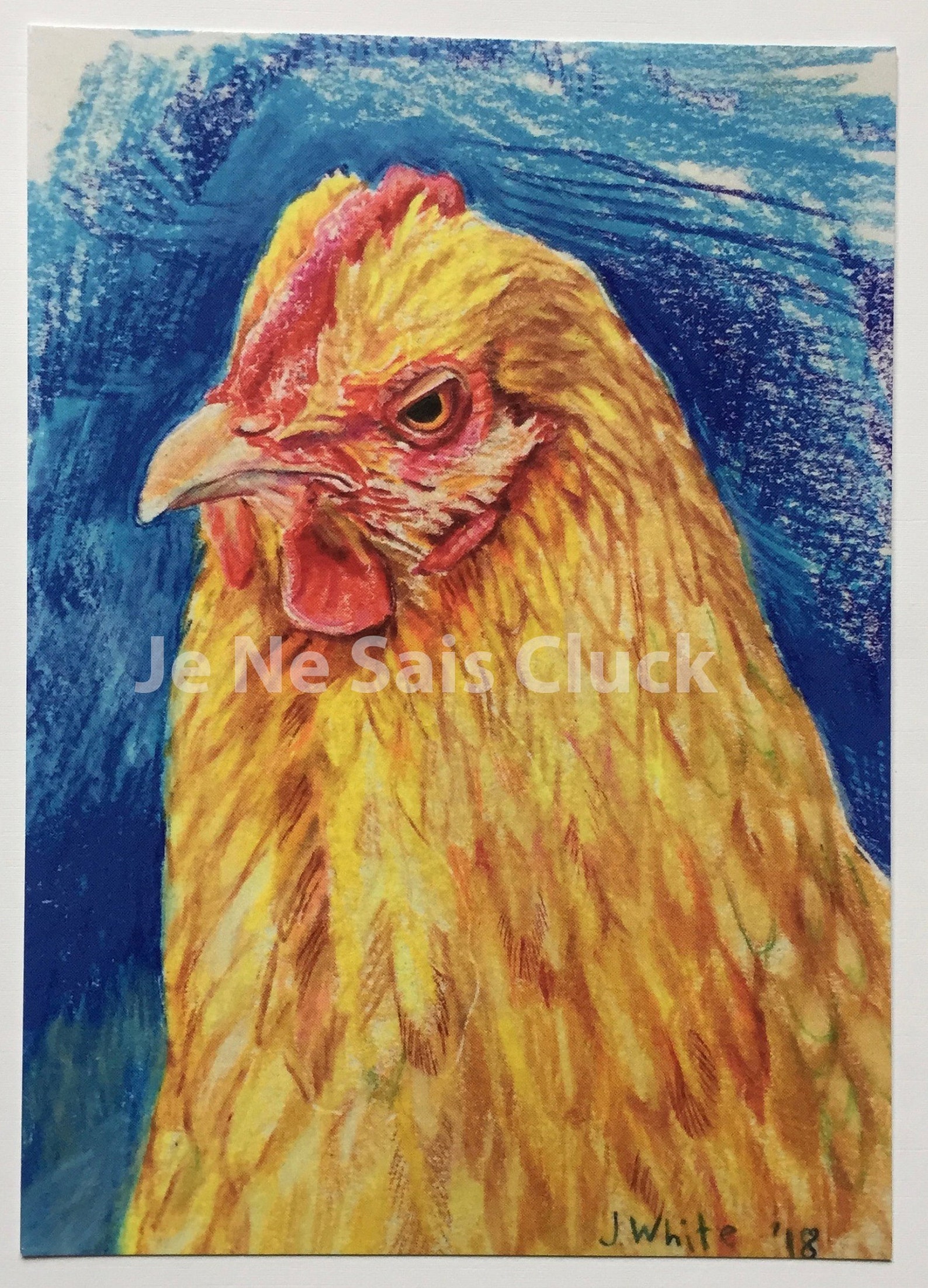 Buttercup, Buff Orpington Chicken Drawing - Etsy