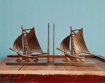 Sailing Ship Bookends - Etsy