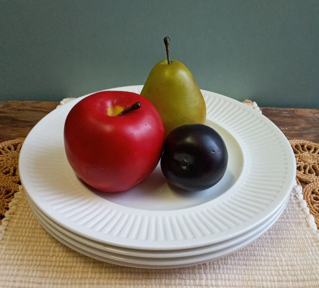 Set 4 Athena 10 Johnson Brothers White Dinner Plates Made in England ...