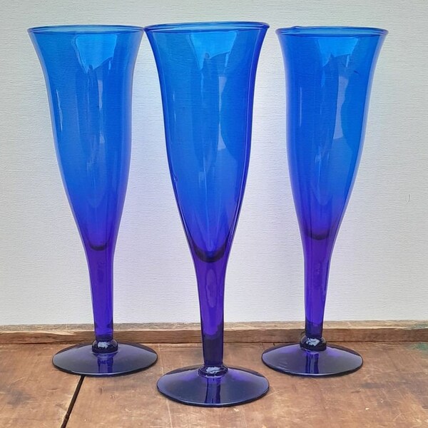 Cobalt Blue Mexican Glassware - Etsy