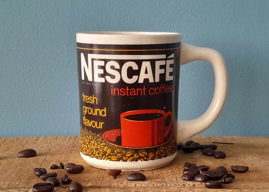 Nescafe Instant Coffee Mug Fresh Ground Flavour / Saveur De - Etsy