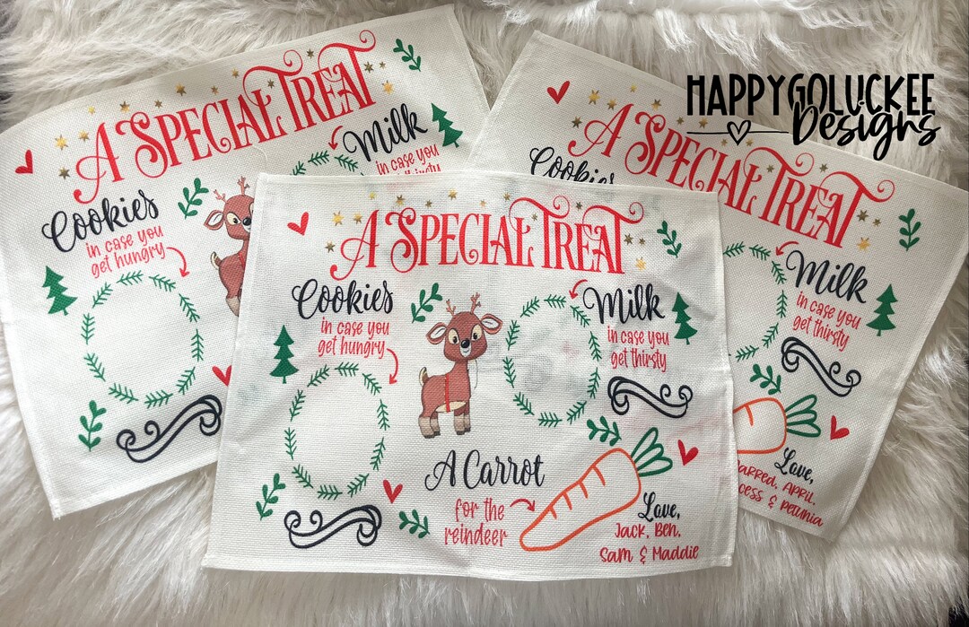 Santa’s Special Treat Placemat/ Christmas Eve Traditions/santa and ...