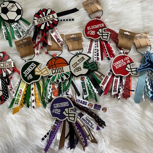 Personalized Sports Tag / Bogg Bag Tag / Volleyball, Softball, Football ...