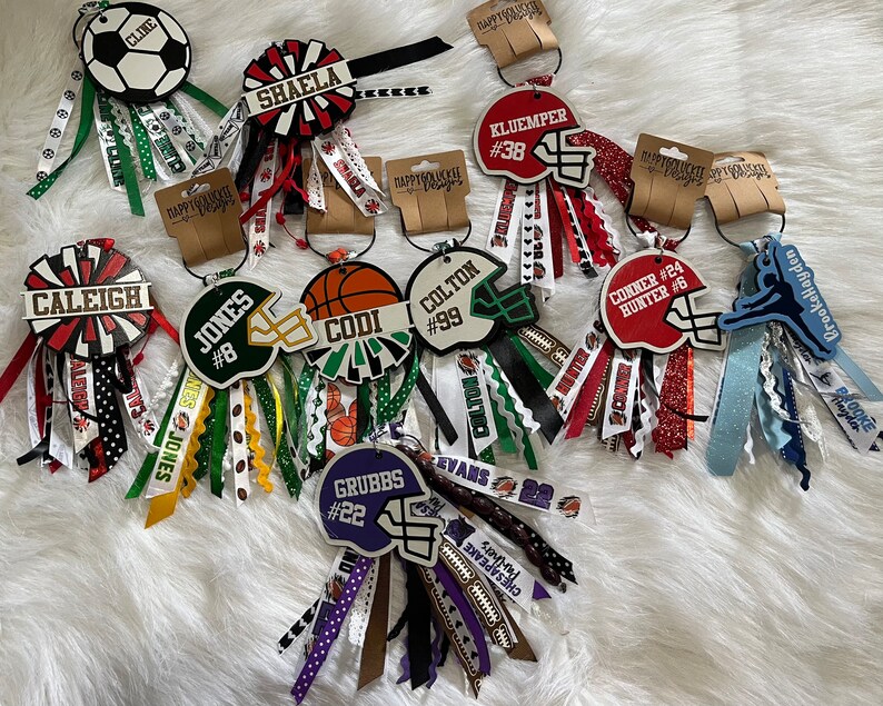 Personalized Sports Tag / Bogg Bag Tag / Volleyball, Softball, Football ...