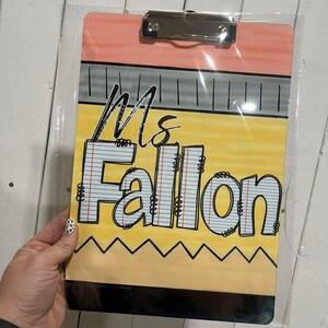 Personalized Teacher Clipboard / Custom Teacher Gift / Writing ...
