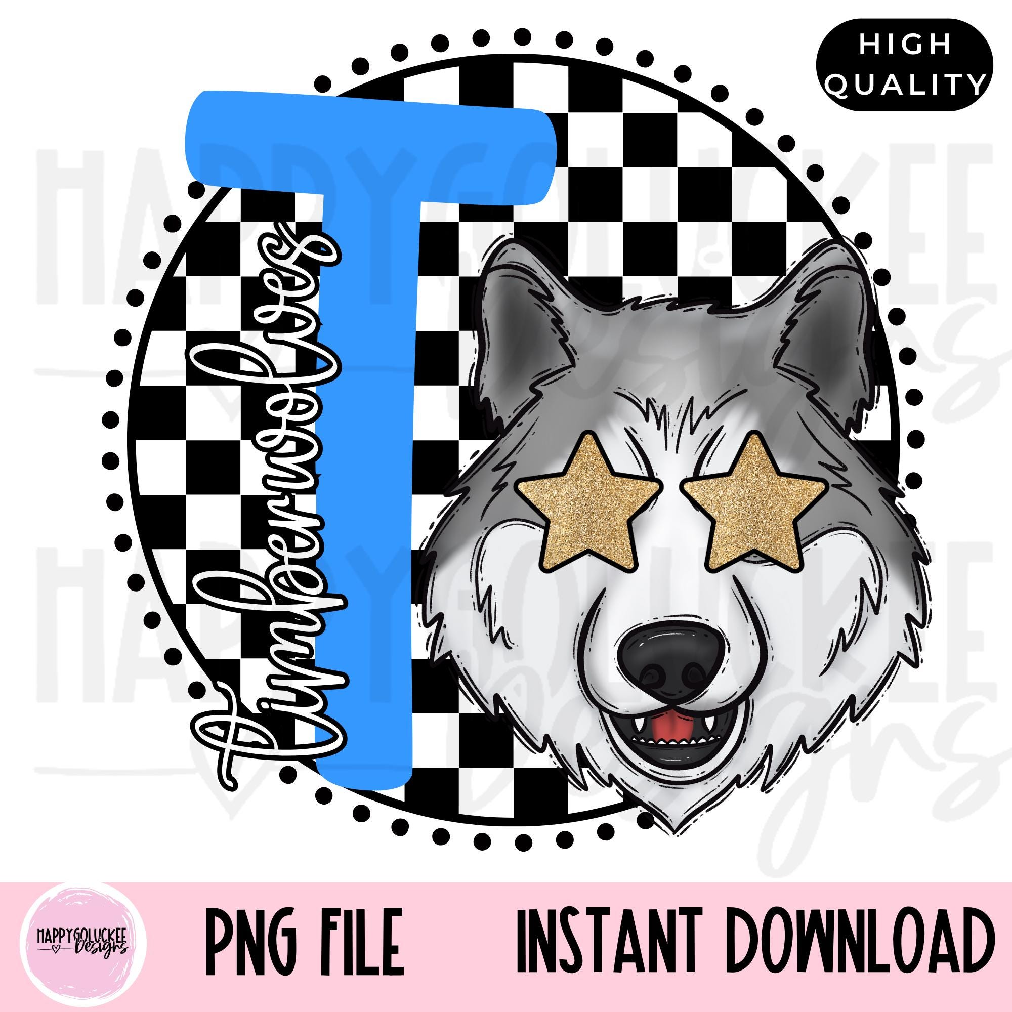 Timberwolves With Checkered Circle PNG, Wolves Mascot, Carolina Blue ...