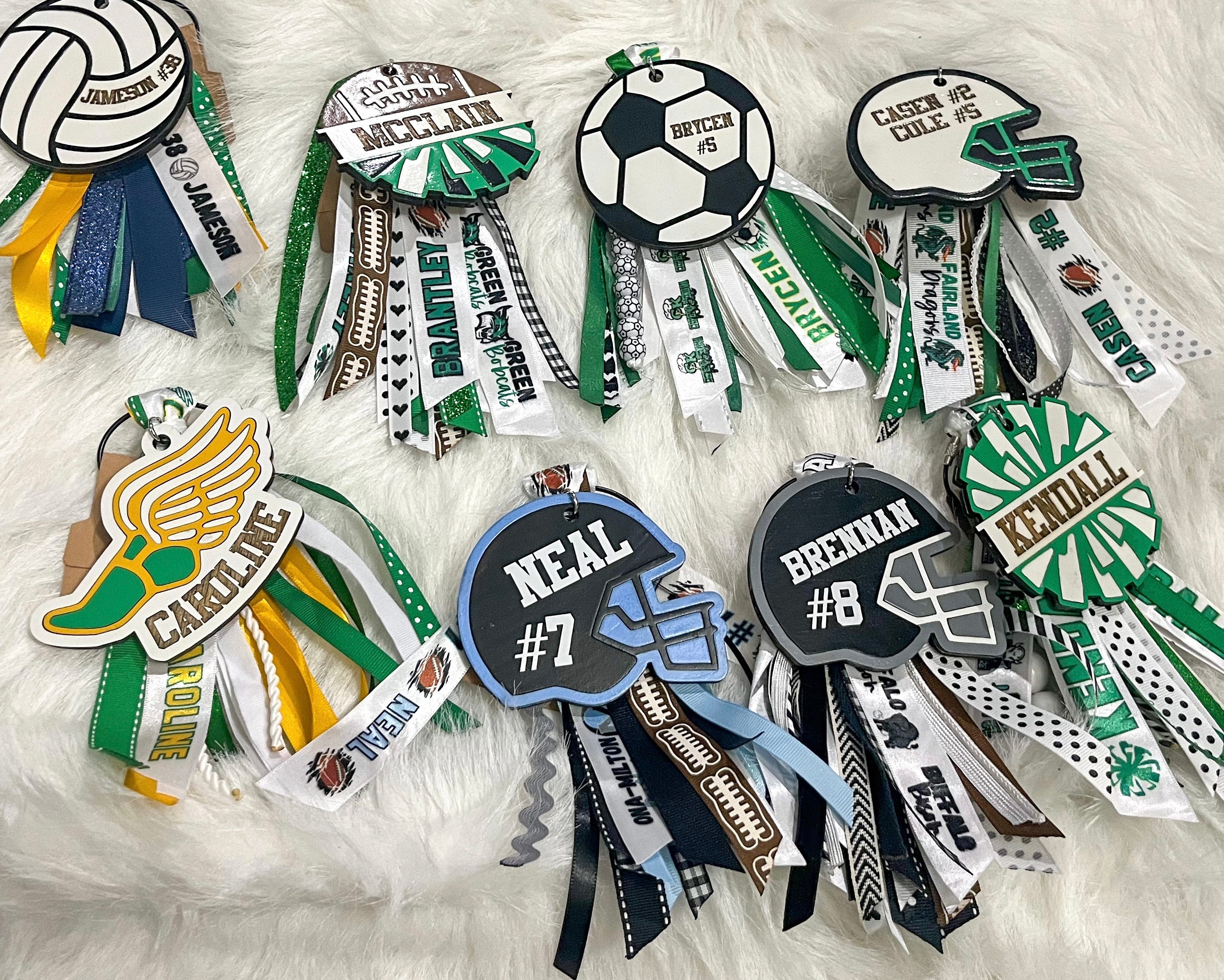 Personalized Sports Tag / Bogg Bag Tag / Volleyball, Softball, Football ...