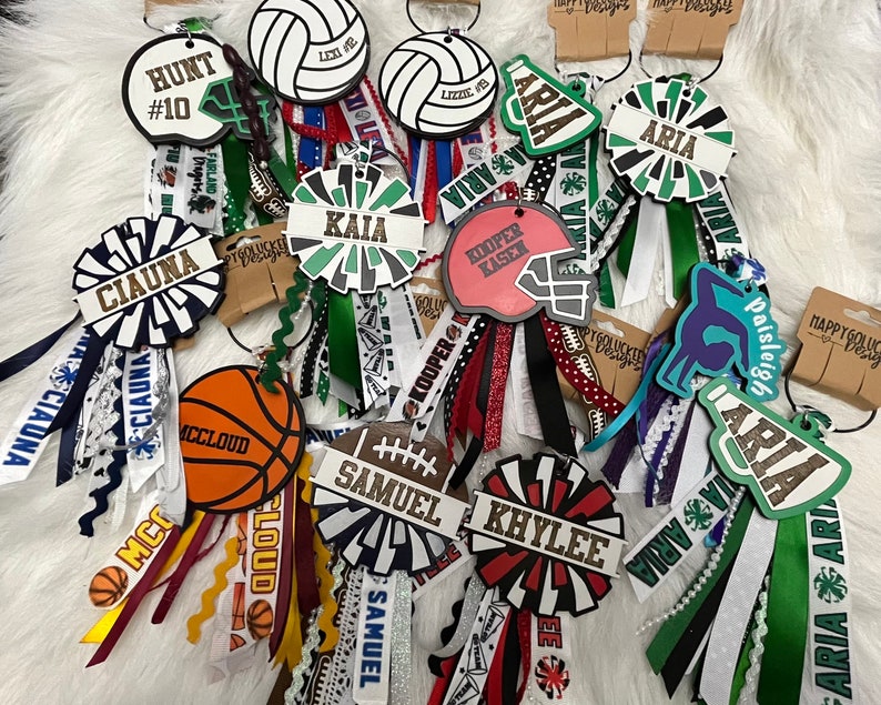 Personalized Sports Tag / Bogg Bag Tag / Volleyball, Softball, Football ...