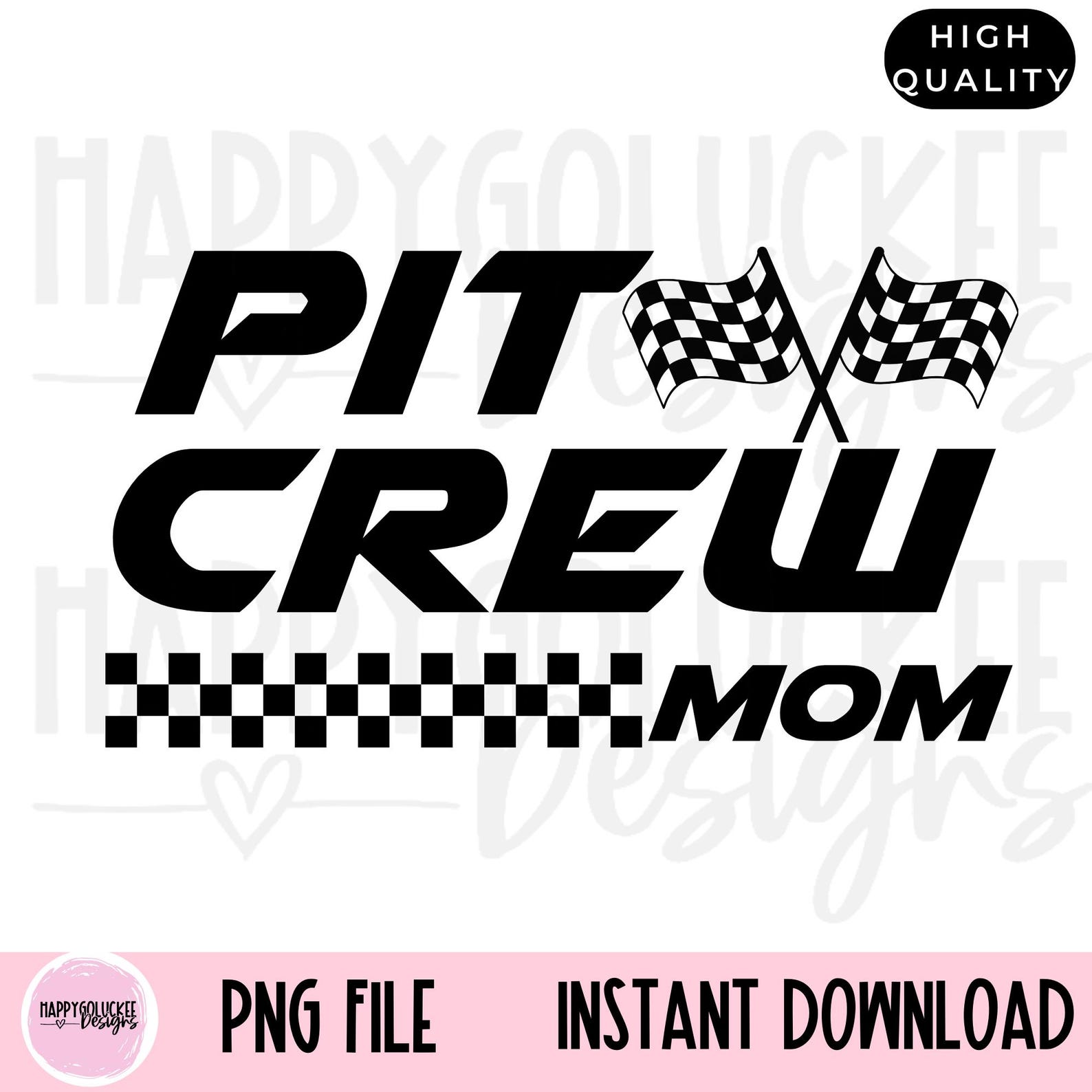 Pit Crew With Checkered Flags PNG File, Digital Download, Perfect for ...