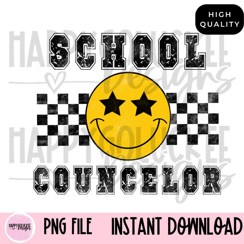 School Councelor Distressed PNG, Teachers Tshirt, Back to School ...