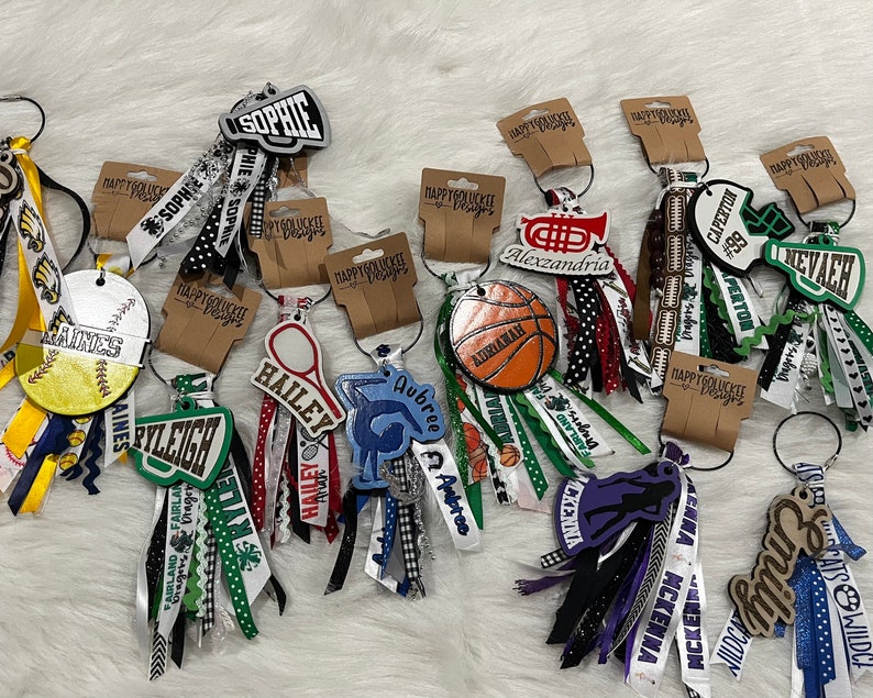 Personalized Sports Tag / Bogg Bag Tag / Volleyball, Softball, Football ...