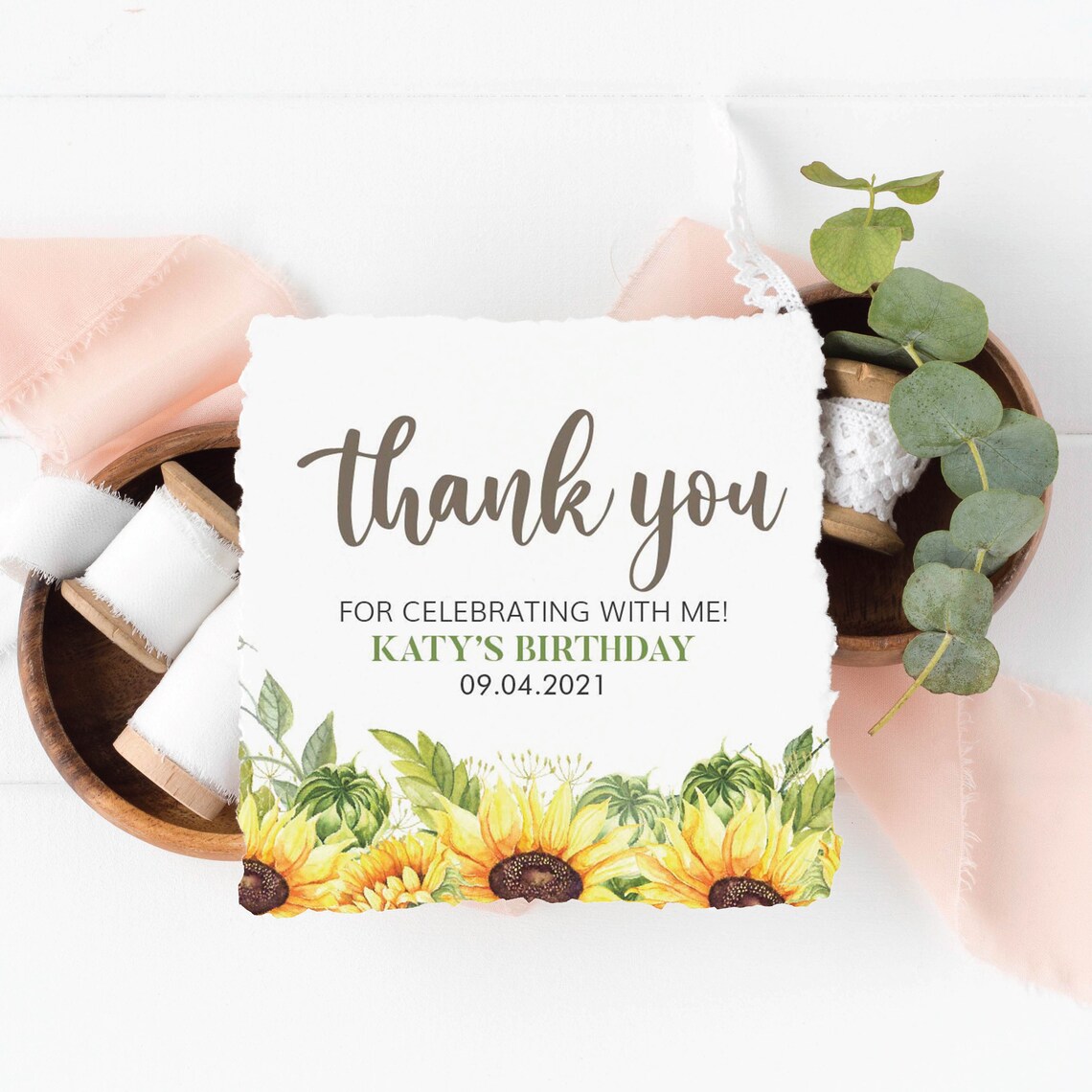 Sunflower Gift Tags Sunflower Tags Rustic Gift Tags Floral - Etsy