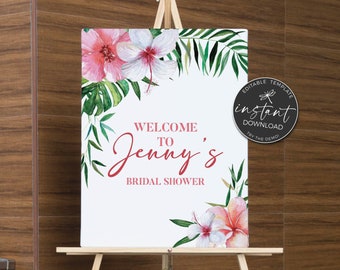 Tropical Welcome Sign - Etsy
