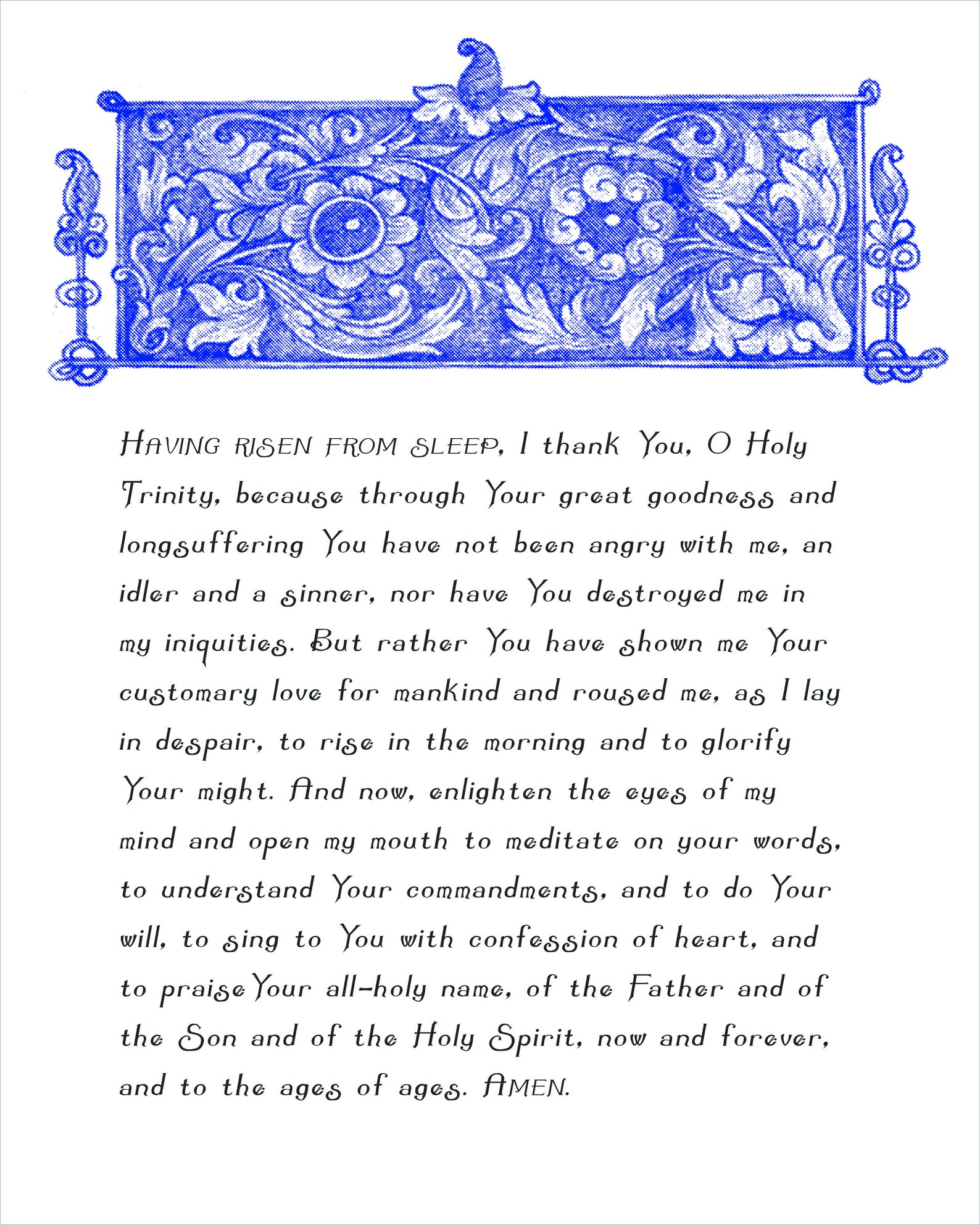 A Prayer of Thanksgiving Orthodox Prayer Art Christian Art - Etsy