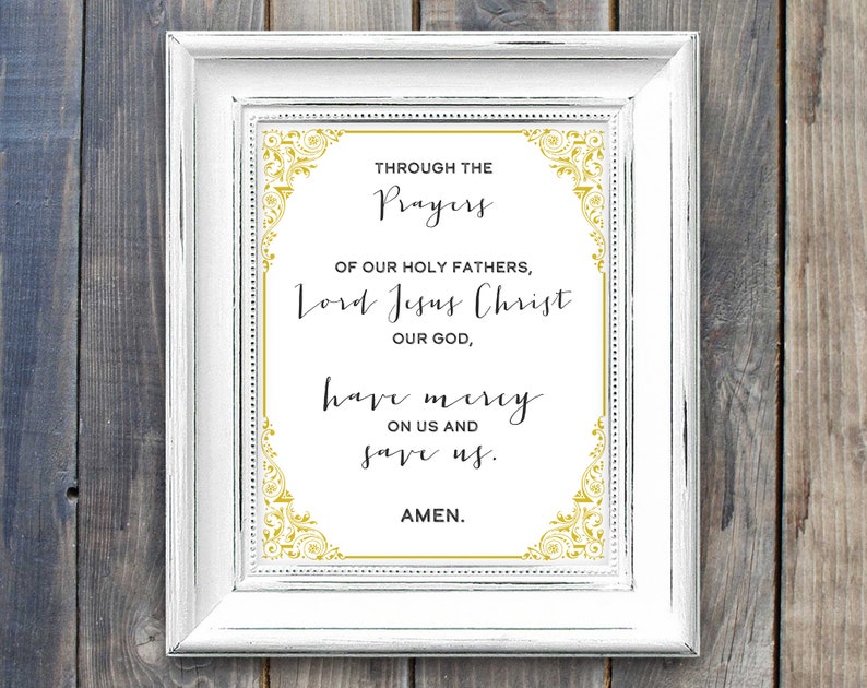 Orthodox Prayer Art - Through the Prayers of Our Holy Fathers - Etsy