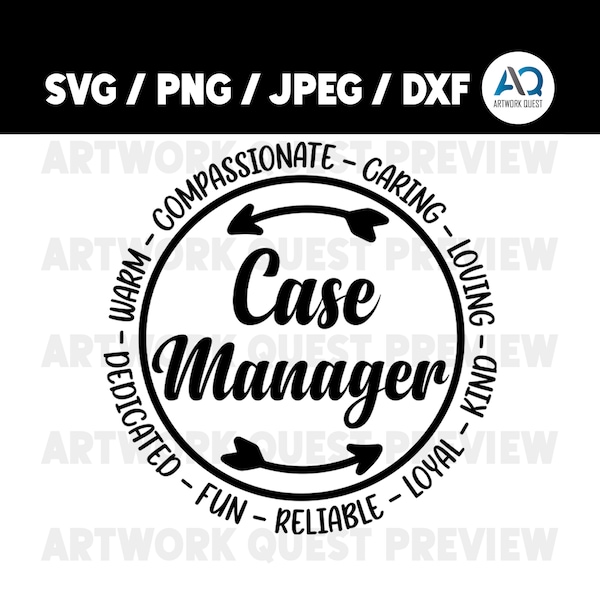 Rn Case Manager Svg - Etsy