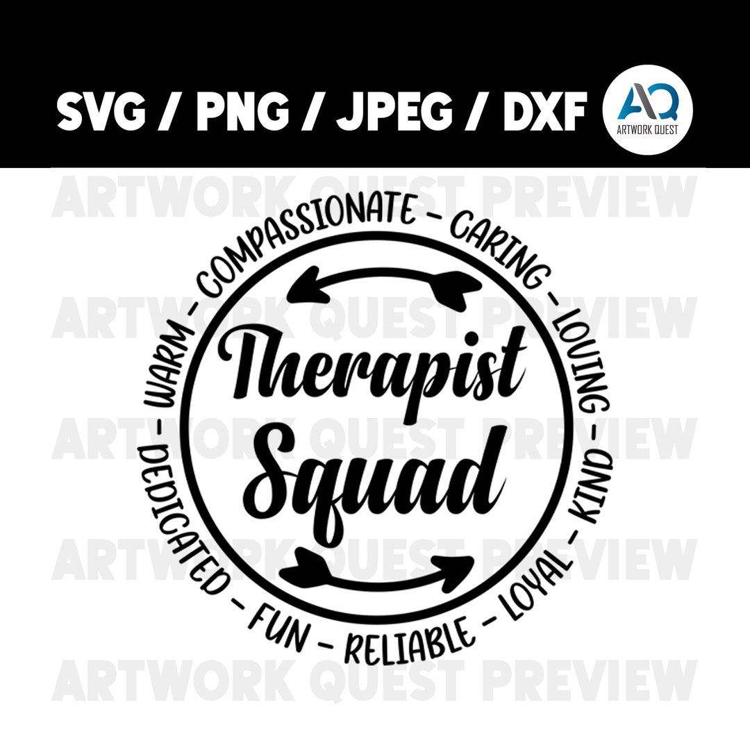 Therapist Squad Svg Therapist Team Svg Therapist Life Svg - Etsy