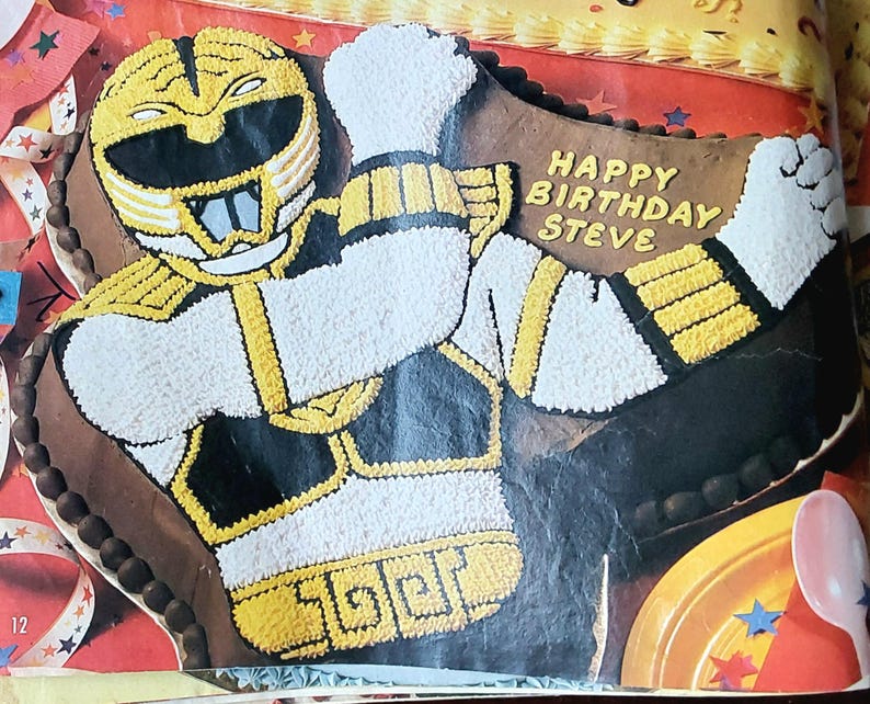 Vintage WILTON (1994) Mighty Morphin Power Rangers Cake Pan. - Etsy