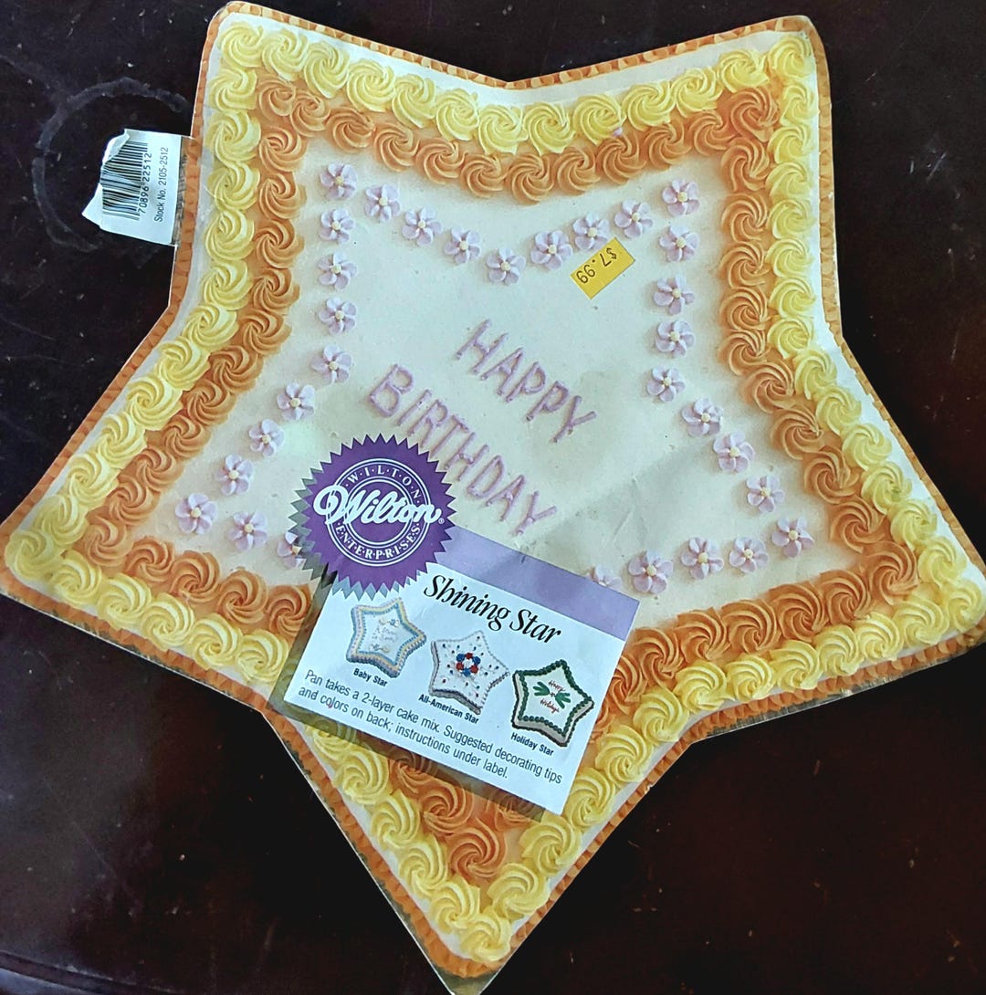 Vintage WILTON 1987 SHINING STAR Cake Pan - Etsy