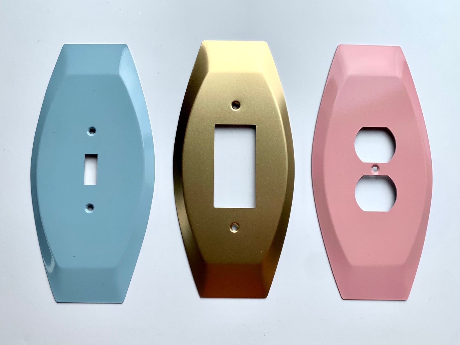 FLUX Painted Mid Century Modern Atomic Light Switch Outlet Cover Plate ...