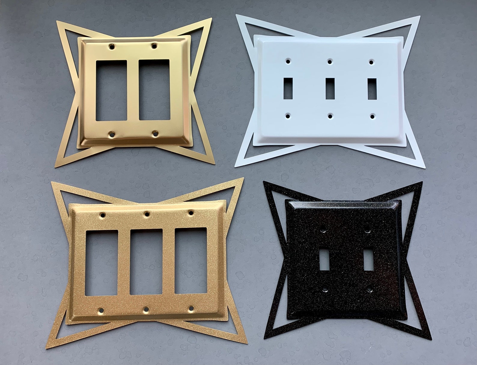 TELSTAR Painted Mid Century Atomic Shadow Box Light Switch and Outlet ...