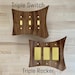 Arbor Walnut Wood Light Switch Covers Mid Century Modern Wall Plate MCM Atomic Surplus - Etsy