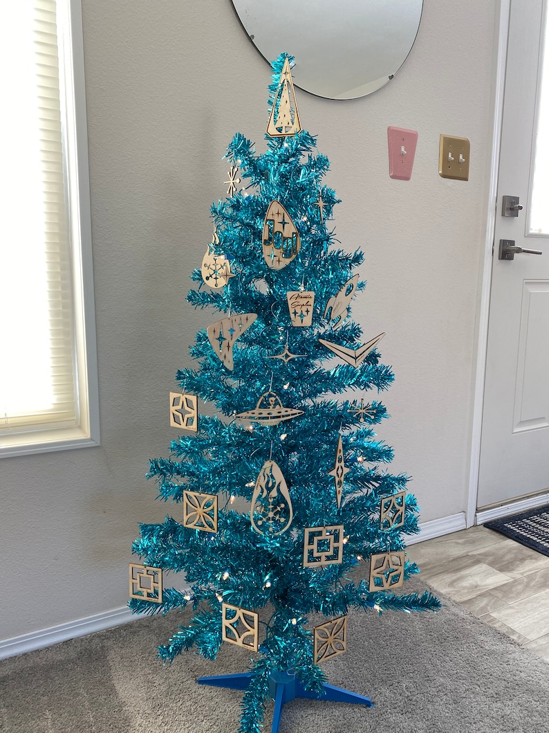 Astro Probe! Ornaments Atomic Christmas MCM Mid Century Space Age UFO ...