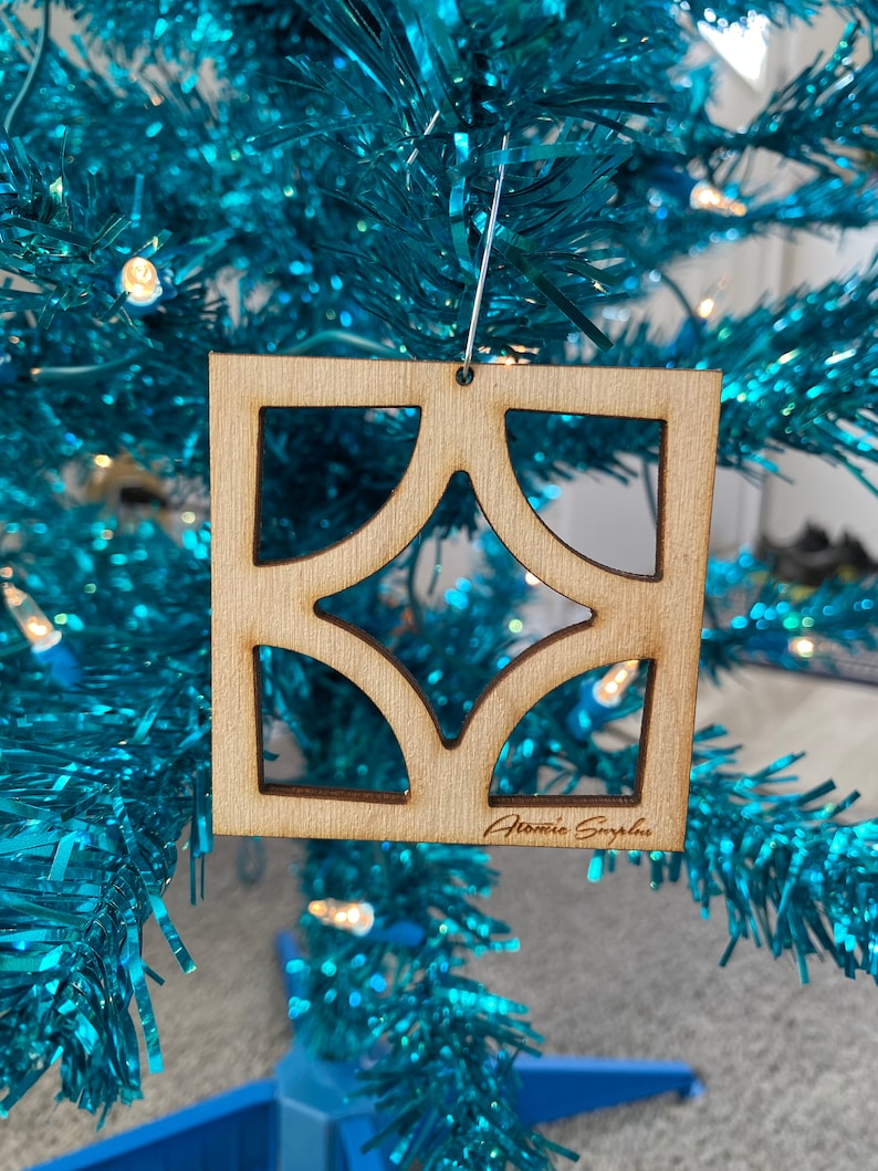 MCM Breeze Blocks Mid Century Atomic Decor Ornament Set - Etsy