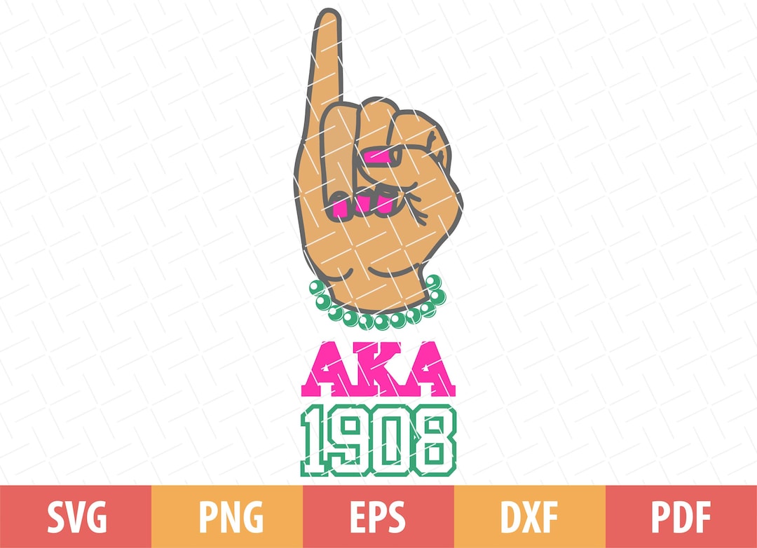 Aka Pinky Svg, Alpha Kappa Alpha Svg, Alpha Kappa Alpha Sorority, Skee ...