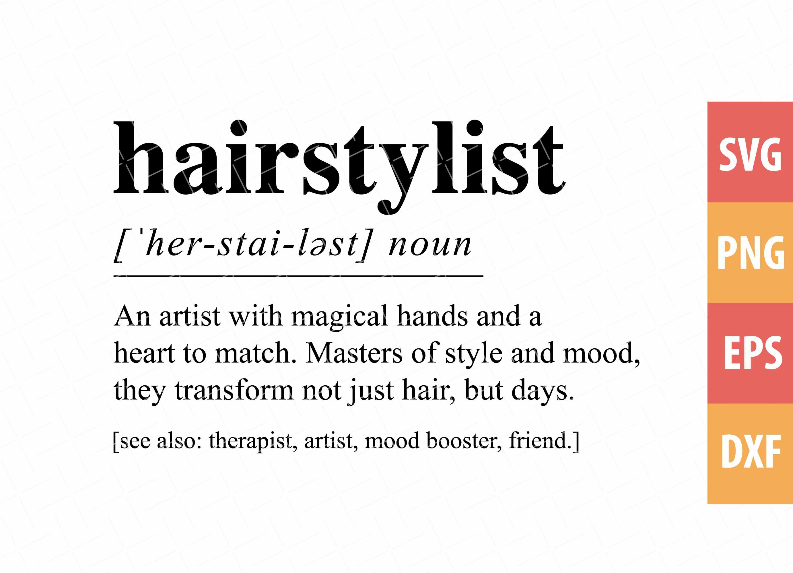 Hairstylist Definition Svg, Hairstylist Definition, Definition Svg ...