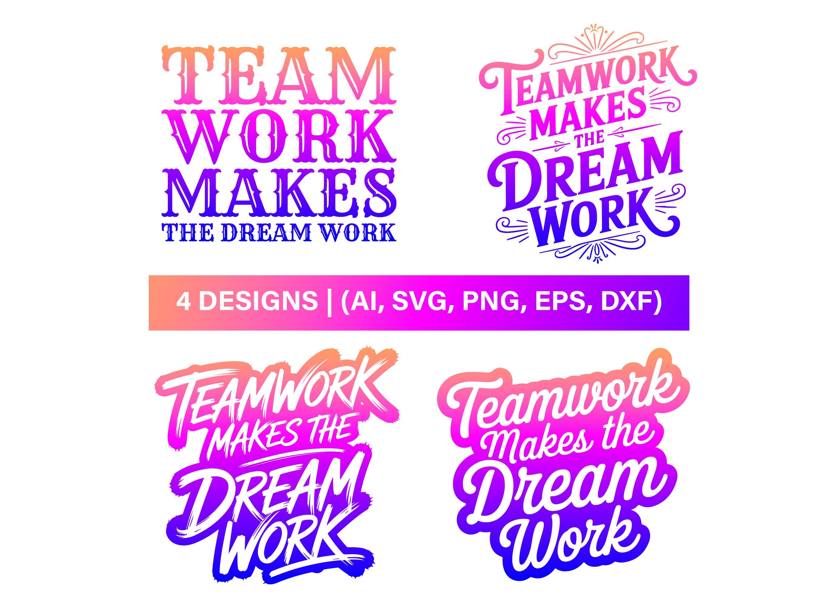 Teamwork Makes the Dream Work Svg, Teamwork Svg, I Had Some Help, I Had ...