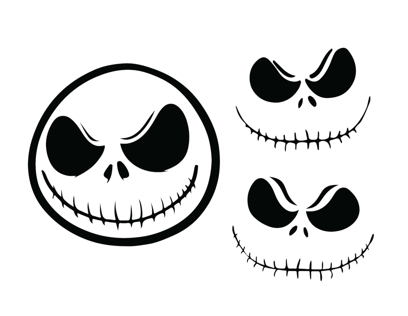 Jack Skellington SVG Cut Files png eps dxf Cutting File - Etsy España