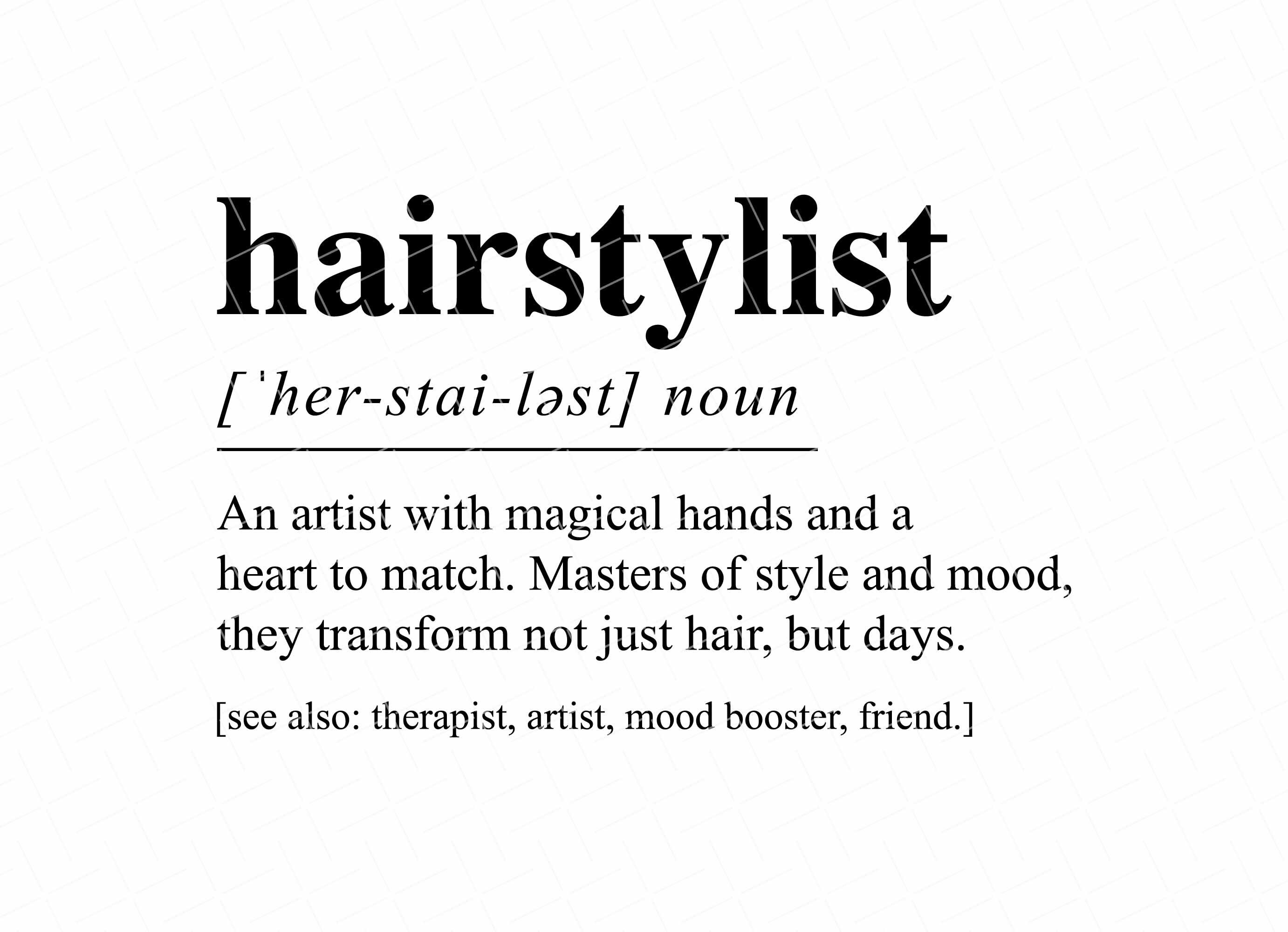 Hairstylist Definition Svg, Hairstylist Definition, Definition Svg ...