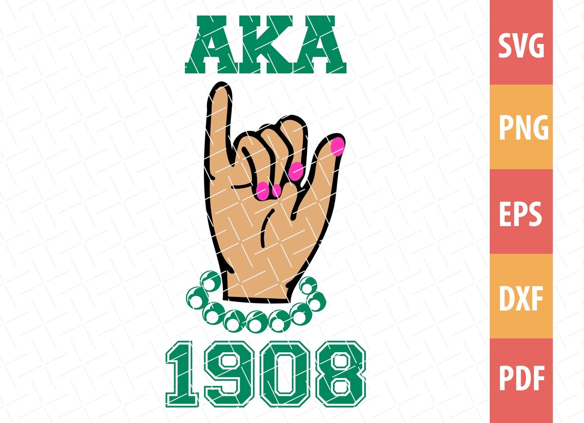 Aka Pinky Svg Aka Pearls Svg Alpha Kappa Alpha Svg Alpha - Etsy