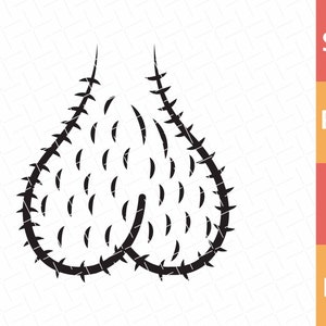 Scrotum Svg, Hairy Balls Clip Art, Scrotum Silhouettes, Scrotum Love ...