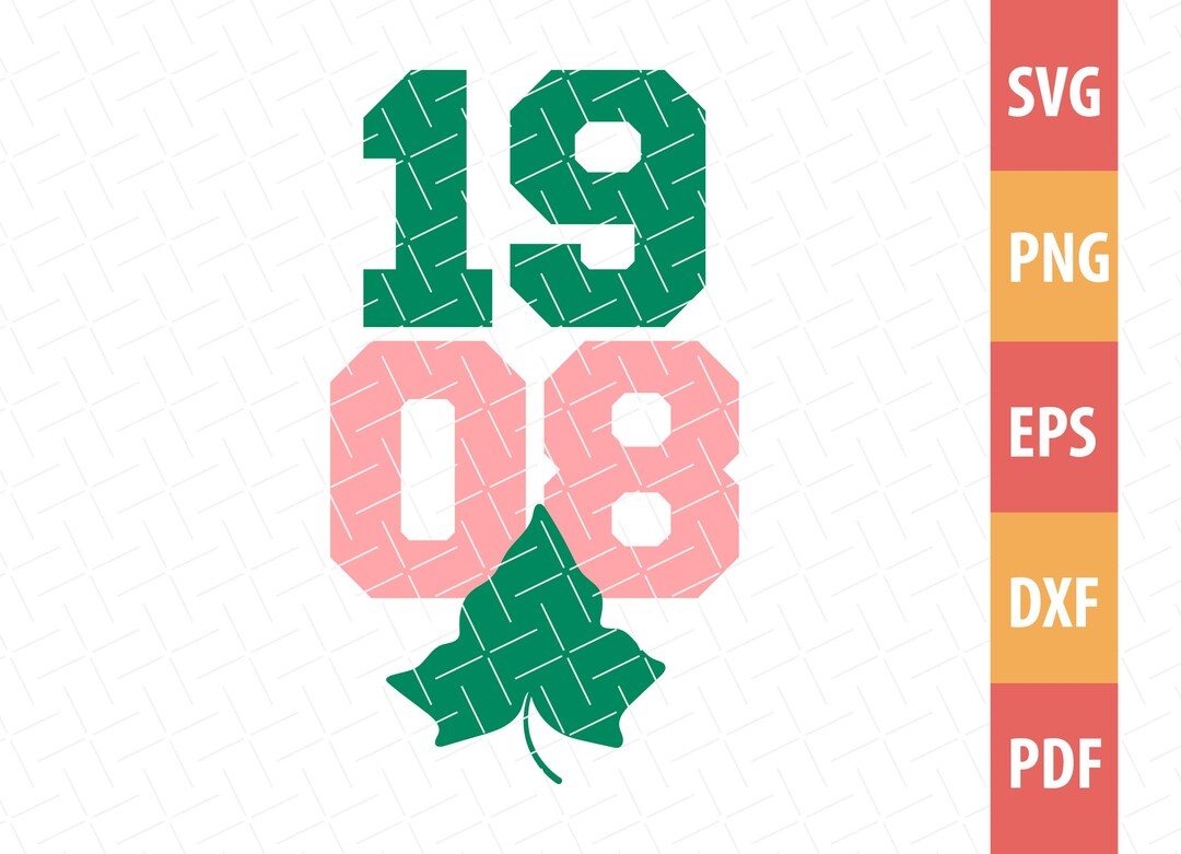 1908 Aka Svg, Alpha Kappa Alpha Svg, Alpha Kappa Alpha Sorority, Skee ...