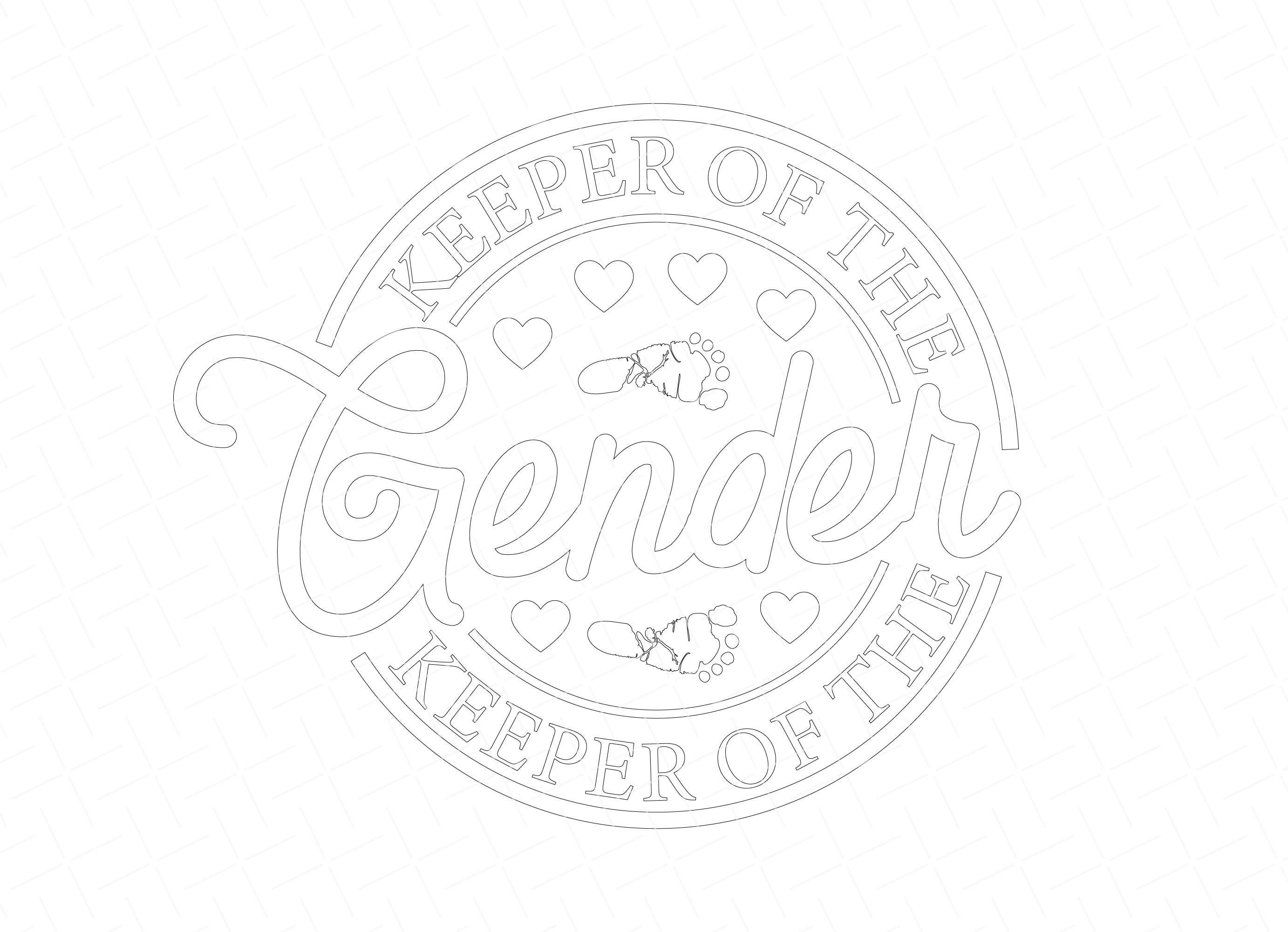 Keeper of the Gender Svg, Keeper of Gender Png, Baby Gender Svg,, SVG ...