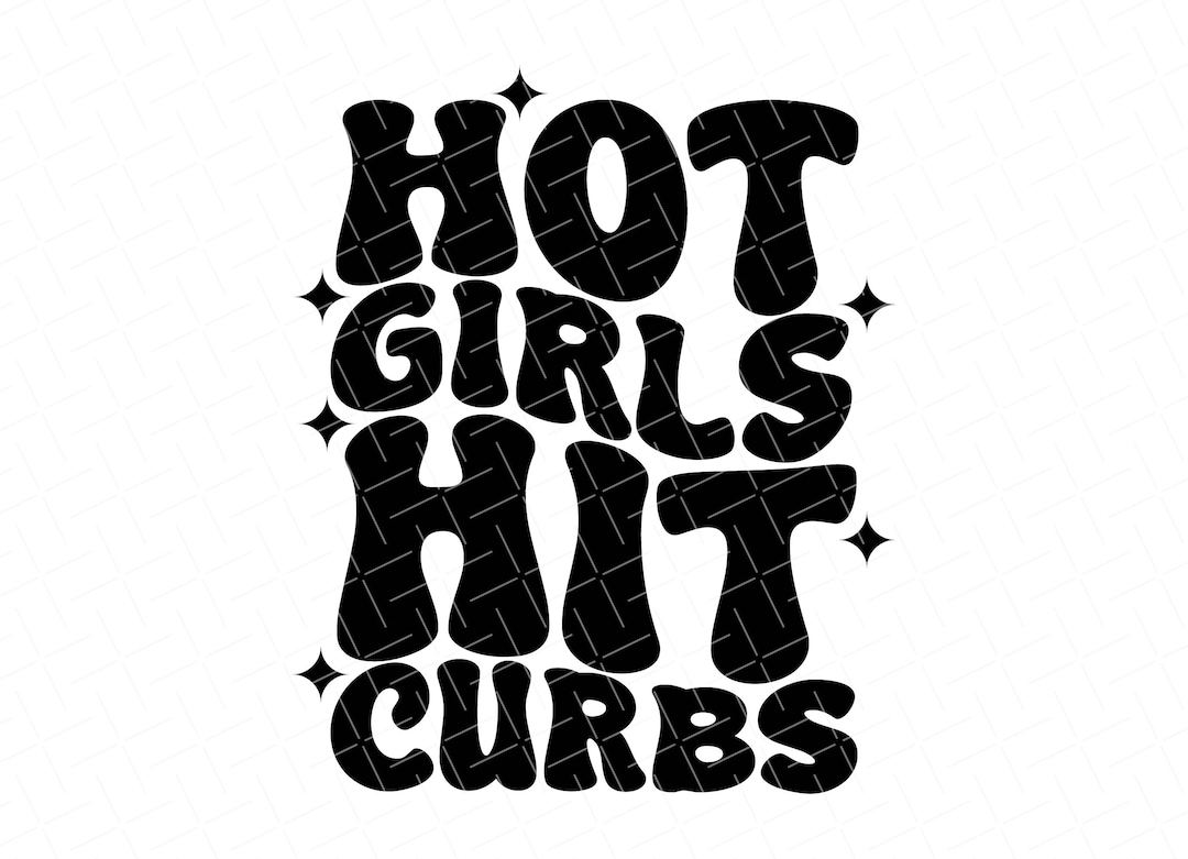 Trucker Hat Svg, Funny Trucker Hat Svg, Hot Girls Hit Curbs Svg, SVG ...