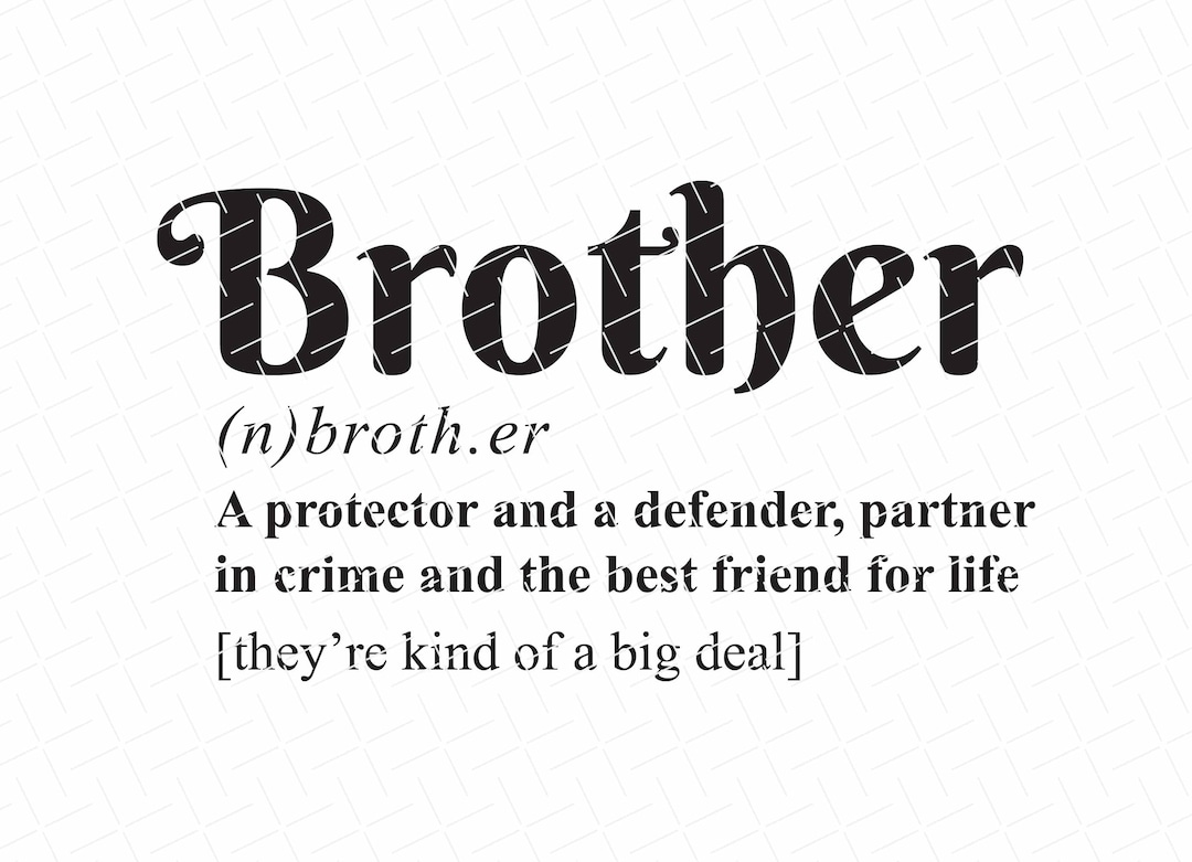 Brother Dictionary Sign Svg, Promoted to Big Brother SVG, Big Brother ...