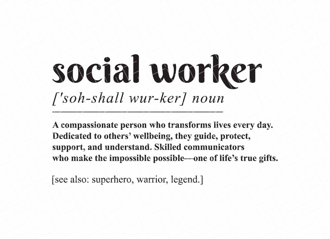 Social Worker Definition SVG, Social Worker, Gift, Gift for Social ...