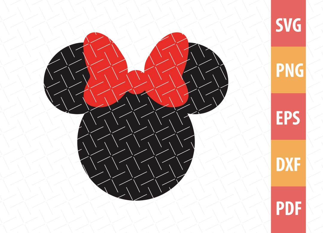 Minnie Head SVG Cut Files PNG EPS Dxf Cutting File Cameo - Etsy Australia