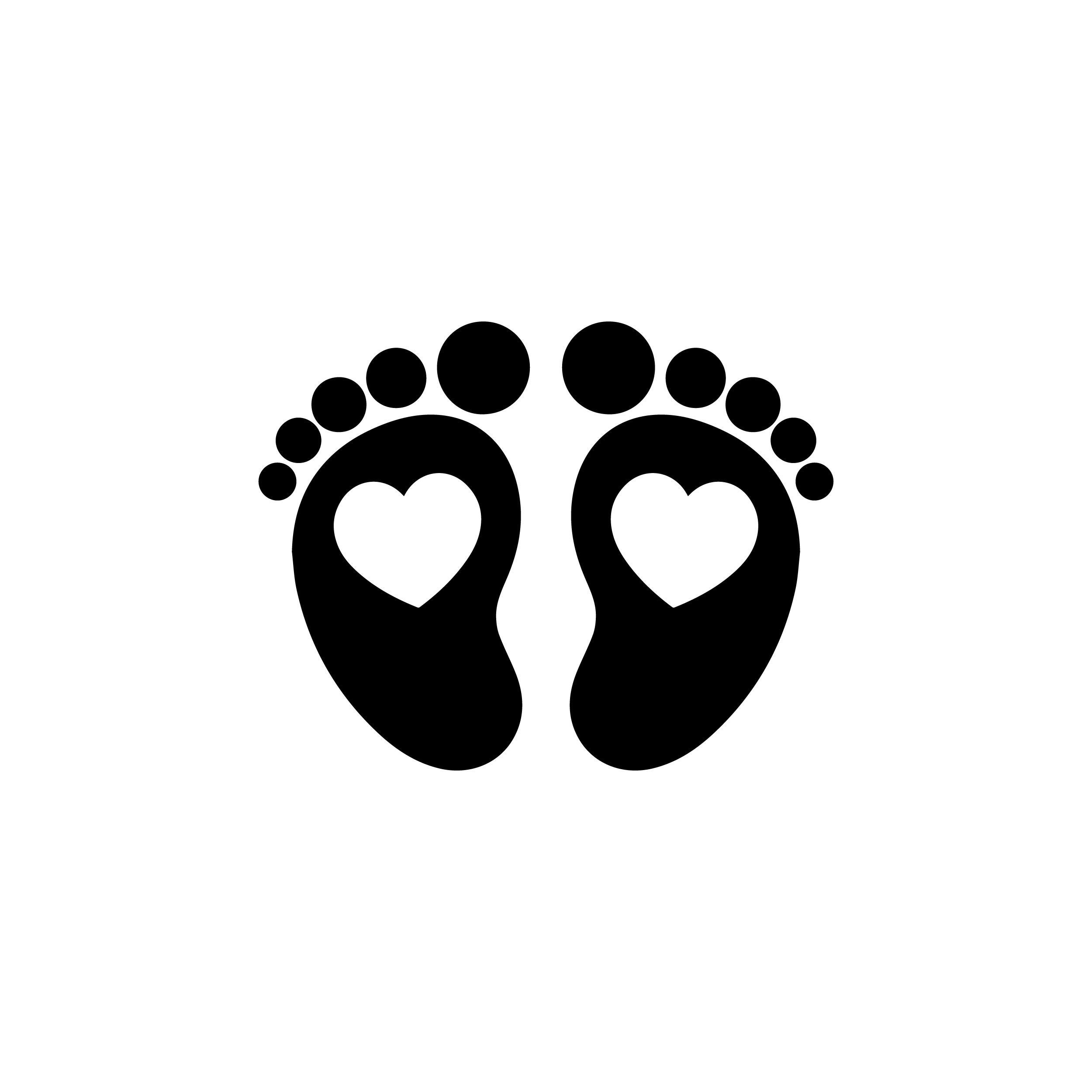 Baby Feet Svg Cut Files PNG EPS DXF Cutting File Cameo | Etsy