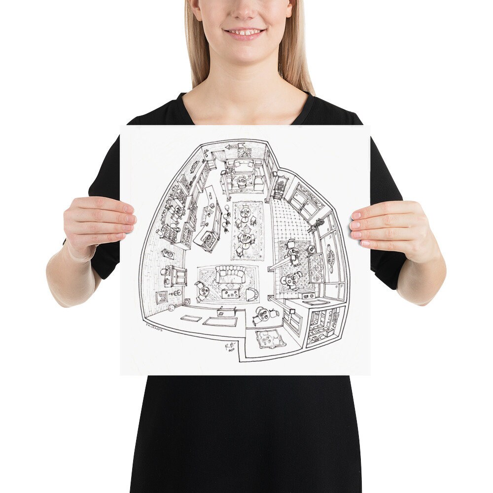 Poster Central Perk FISH-EYE | Etsy