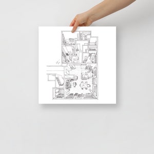 Poster New Girl Loft - Etsy