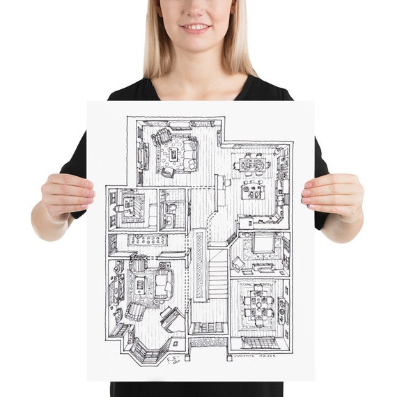 Poster Dunphy's House Modern Family | Etsy