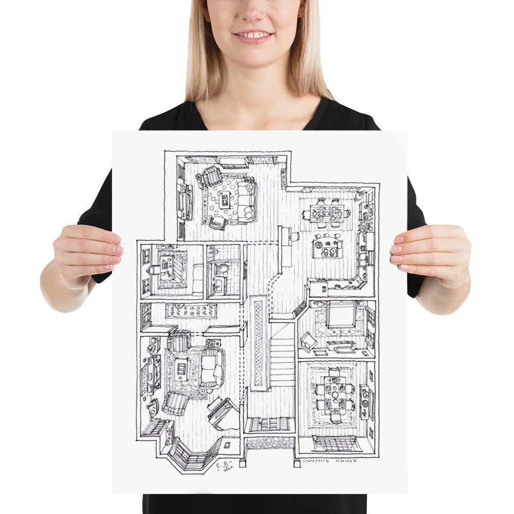 Poster Dunphy's House Modern Family | Etsy