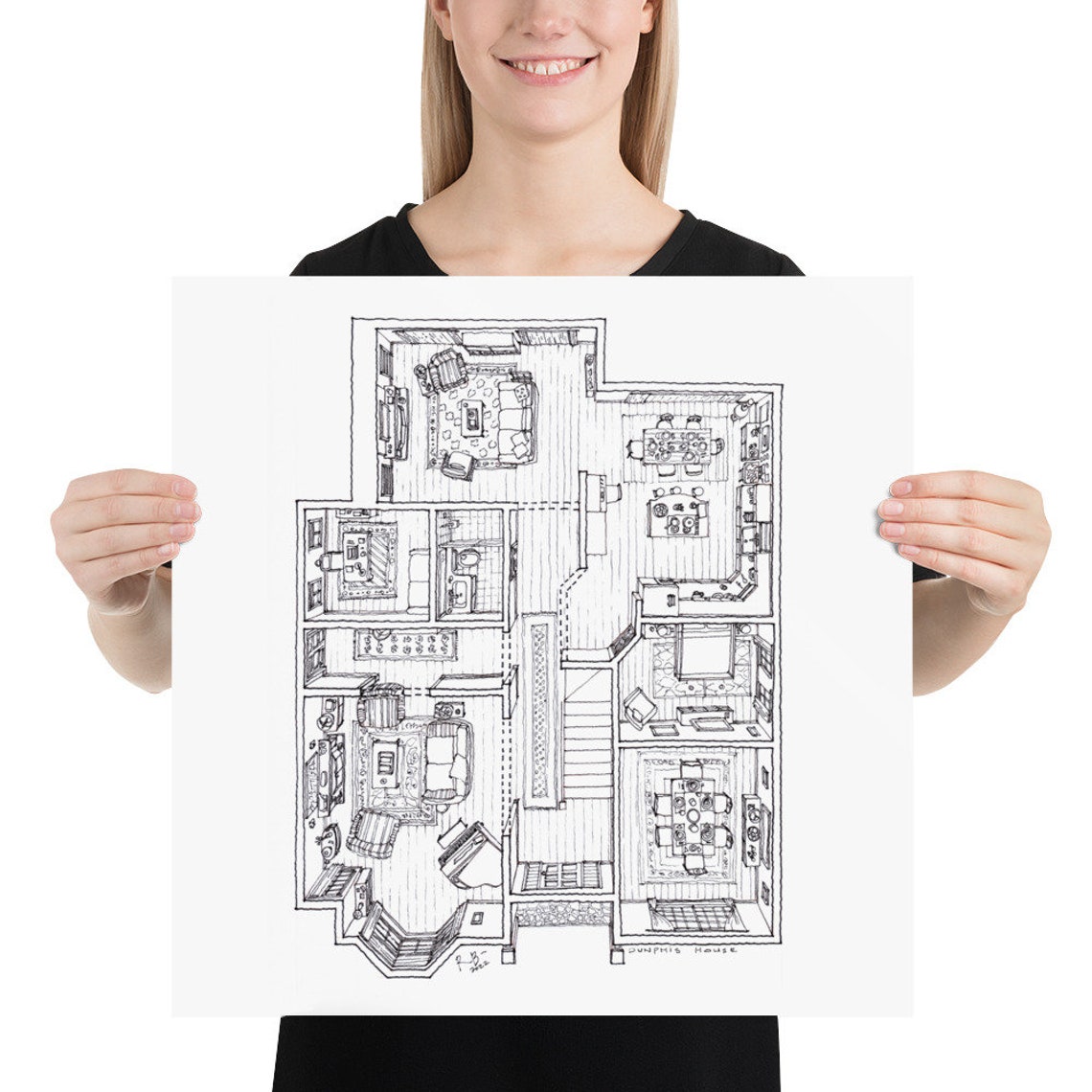 Poster Dunphy's House Modern Family - Etsy
